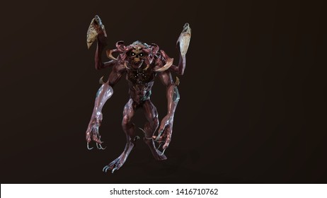 Nuclear Postapocalypse Mutant 3d Render Stock Illustration 1416710762 ...