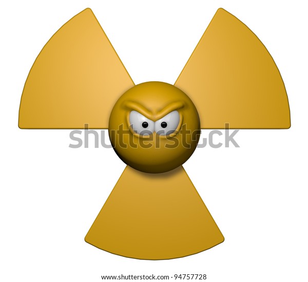 Nuclear Symbol Grim Comic Face 3d 스톡 일러스트 94757728 | Shutterstock