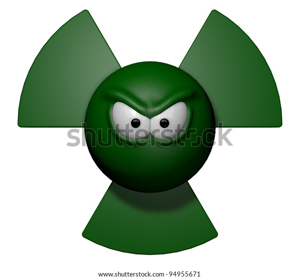 Nuclear Symbol Grim Comic Face 3d 스톡 일러스트 94955671 | Shutterstock