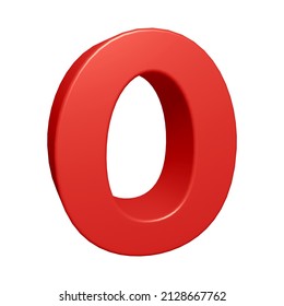 Number 0 3d Render 3d Illustration Stock Illustration 2128667762 ...