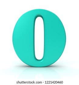 3d Letter O Sign Green Rendering Stock Illustration 1273558855