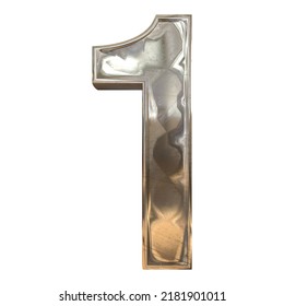 Number 1 3d Render Old Scratched Stock Illustration 2181901011 ...
