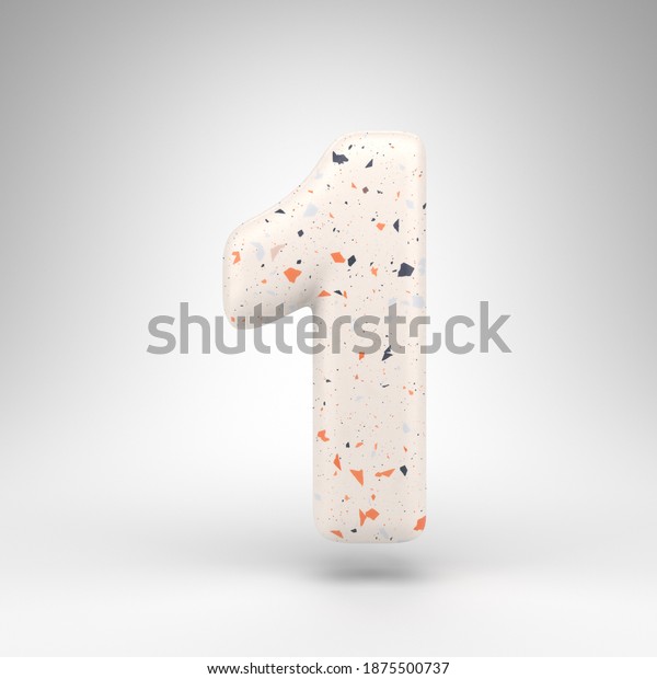 Number 1 On White Background 3d Stock Illustration 1875500737 ...