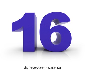 Number 16 Stock Illustration 315554321