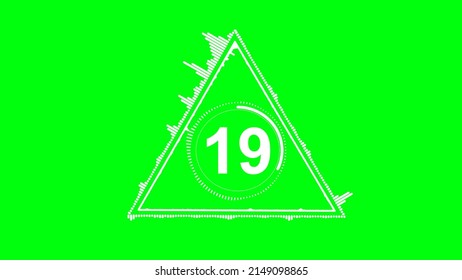 Number 19 Nineteen Neon Timer Countdown Stock Illustration 2149098865 ...