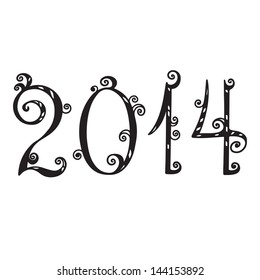 Number 2014 Raster Version Stock Illustration 144153892 | Shutterstock