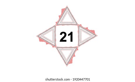 Number 25 Triangle Black Background Stock Illustration 1920403949 ...