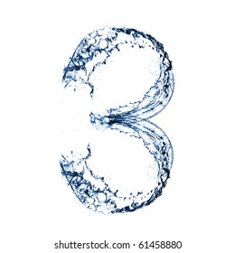 Blue Water Font Number 8 Isolated Stock Photo (Edit Now) 1427177492