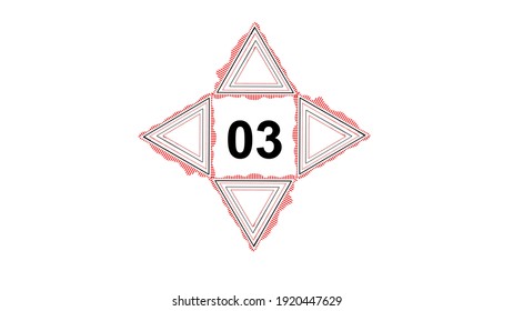 Number 3 Triangle Black Background Stock Illustration 1920447629 ...