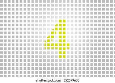 Number 4 Pixel Stock Illustration 352579688 | Shutterstock