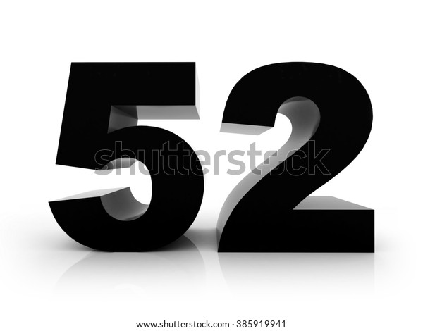 Number 52 库存插图 385919941 | Shutterstock