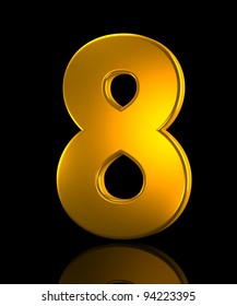 Number Eight 8 Made Light Stock Photo 109497815 | Shutterstock