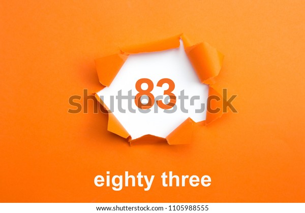 Number 83 Written Number Eighty Three Stock Illustration 1105988555 ...