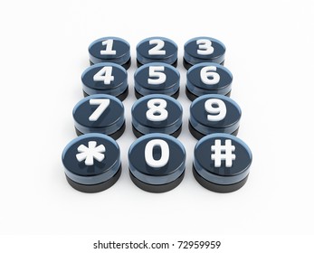 3d Number Dial Stock Illustration 75333244 | Shutterstock