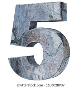 Number Five 5 Stone Bricks 3d Stock Illustration 1106028989 | Shutterstock