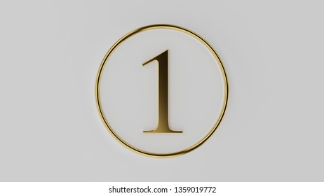 Number One 3d Rendering Stock Illustration 1359019763 | Shutterstock