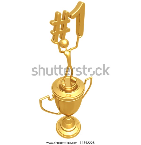 Number One Trophy Stock Illustration 14542228