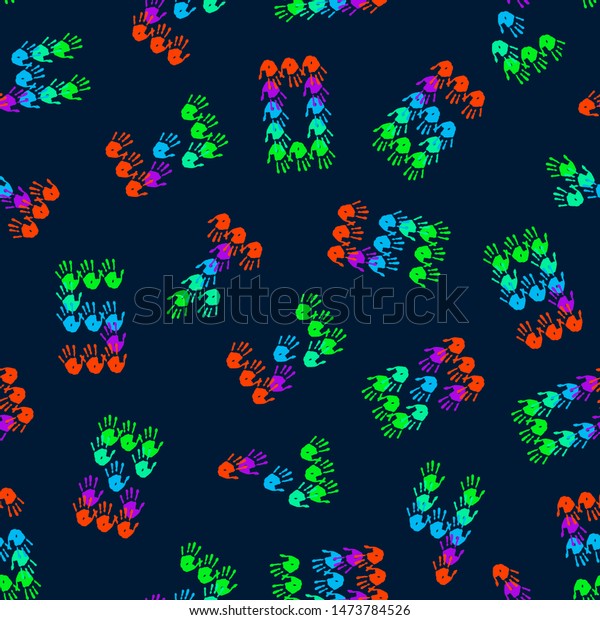 Number Seamless Pattern Math Arithmetic Background Stock Illustration ...