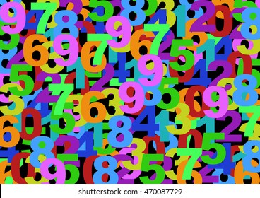 Number Texture Background 스톡 일러스트 470087729 | Shutterstock