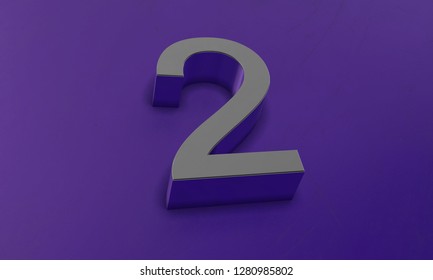 Violet Velvet Number 2 Indigo Color Stock Illustration 1663157281