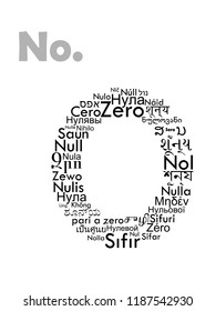 Number Zero Foreign Language Stock Illustration 1187542930 | Shutterstock