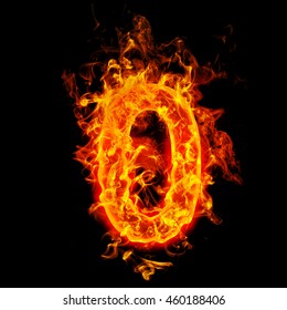 Number Zero Text On Fire Black Stock Illustration 460188406 | Shutterstock