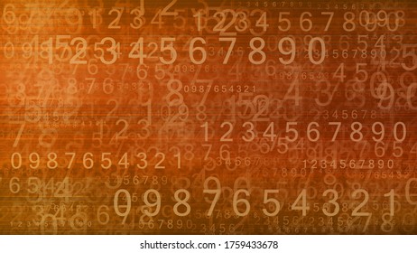 Numbering Pattern Texture Background Wallpaper Stock Illustration ...