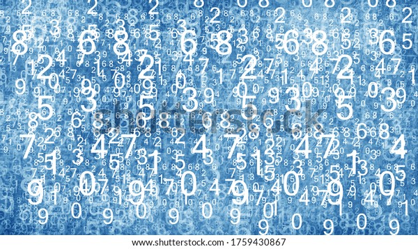 Numbering Pattern Texture Background Wallpaper Stock Illustration ...
