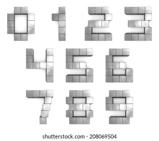 Numbers 3d Cubic Metal Stock Illustration 208069504 | Shutterstock