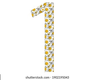Numbers Daisy Pattern Can Be Used Stock Illustration 1902195043 ...
