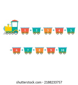 Numbers School Train Back School Stock Illustration 2188233757 ...