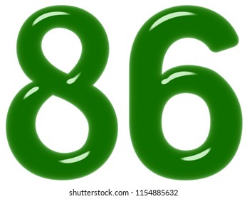 Numeral 86 Eighty Six Isolated On Stock Illustration 1154885632 ...
