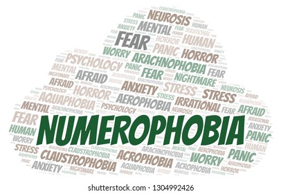 Numerophobia Word Cloud Stock Illustration 1304992426 | Shutterstock