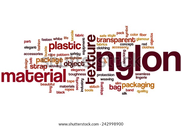 Nylon Word Cloud Concept Material Texture Stock Illustration 242998900 ...
