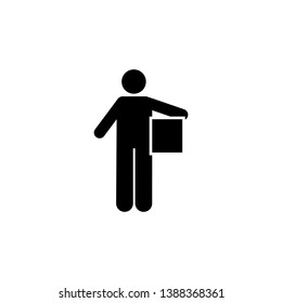 Object Man Box Icon Element Man Stock Illustration 1388368361 ...
