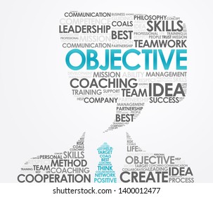 Objective Word Cloud Dialog Bubble Stock Illustration 1400012477 ...