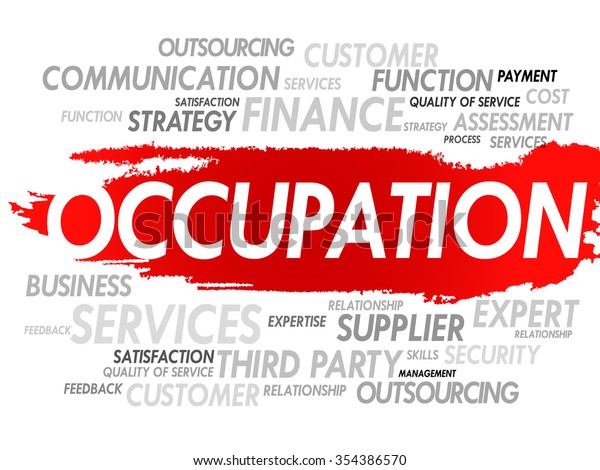 Occupation Word Cloud Concept Background Stock Illustration 354386570 ...