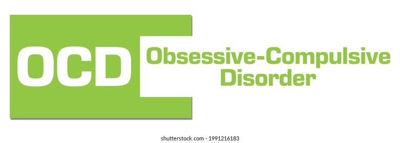 Ocd Obsessive Compulsive Disorder Text Written Stock Illustration ...