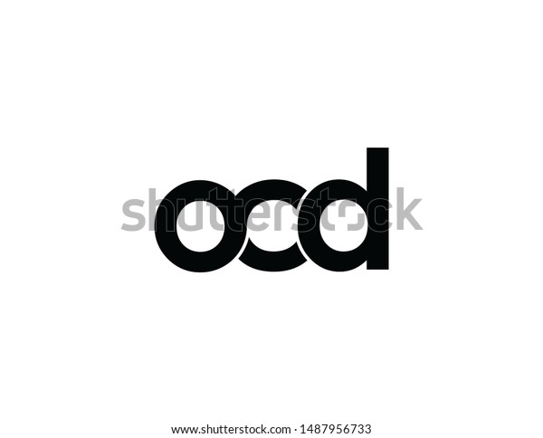 Ocd Original Monogram Logo Design Stock Illustration 1487956733