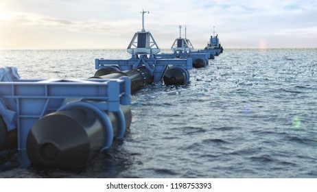 Ocean Cleaner System 3d Rendering Stock Illustration 1198753393 ...