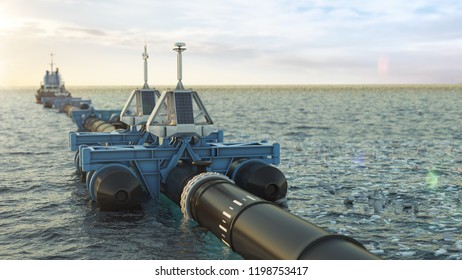 Ocean Cleaner System 3d Rendering Stock Illustration 1198753417 ...