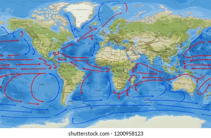 Ocean Current 3d Rendering Stock Illustration 1200958129 | Shutterstock