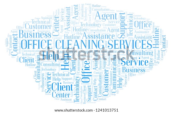 Office Cleaning Services Word Cloud Stock Illustration 1241013751 ...