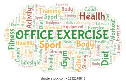 Office Exercise Word Cloud Stock Illustration 1232198845 | Shutterstock