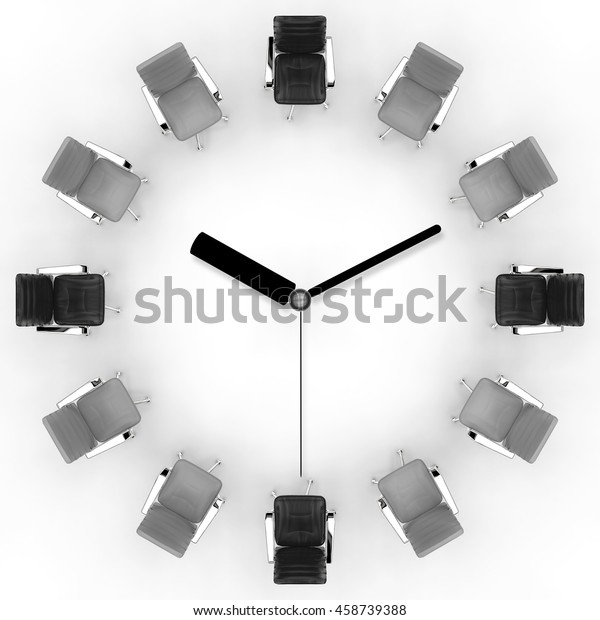Office Hours Concept 3d Rendering Office Stock Illustration 458739388 ...