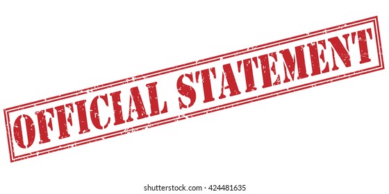 Official Statement Stamp Stock Illustration 424481635 | Shutterstock