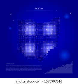 Ohio Us State Illuminated Map Glowing Stock Illustration 1575997516 ...