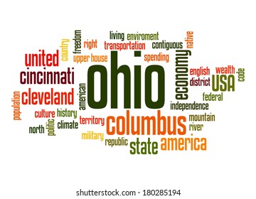 Ohio Word Cloud Stock Illustration 180285194 | Shutterstock