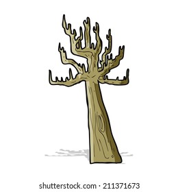 Old Bare Tree Cartoon Stock Illustration 211371673 | Shutterstock