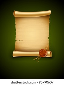 Old Blank Paper Script Background Stamp Stock Illustration 95790607 ...